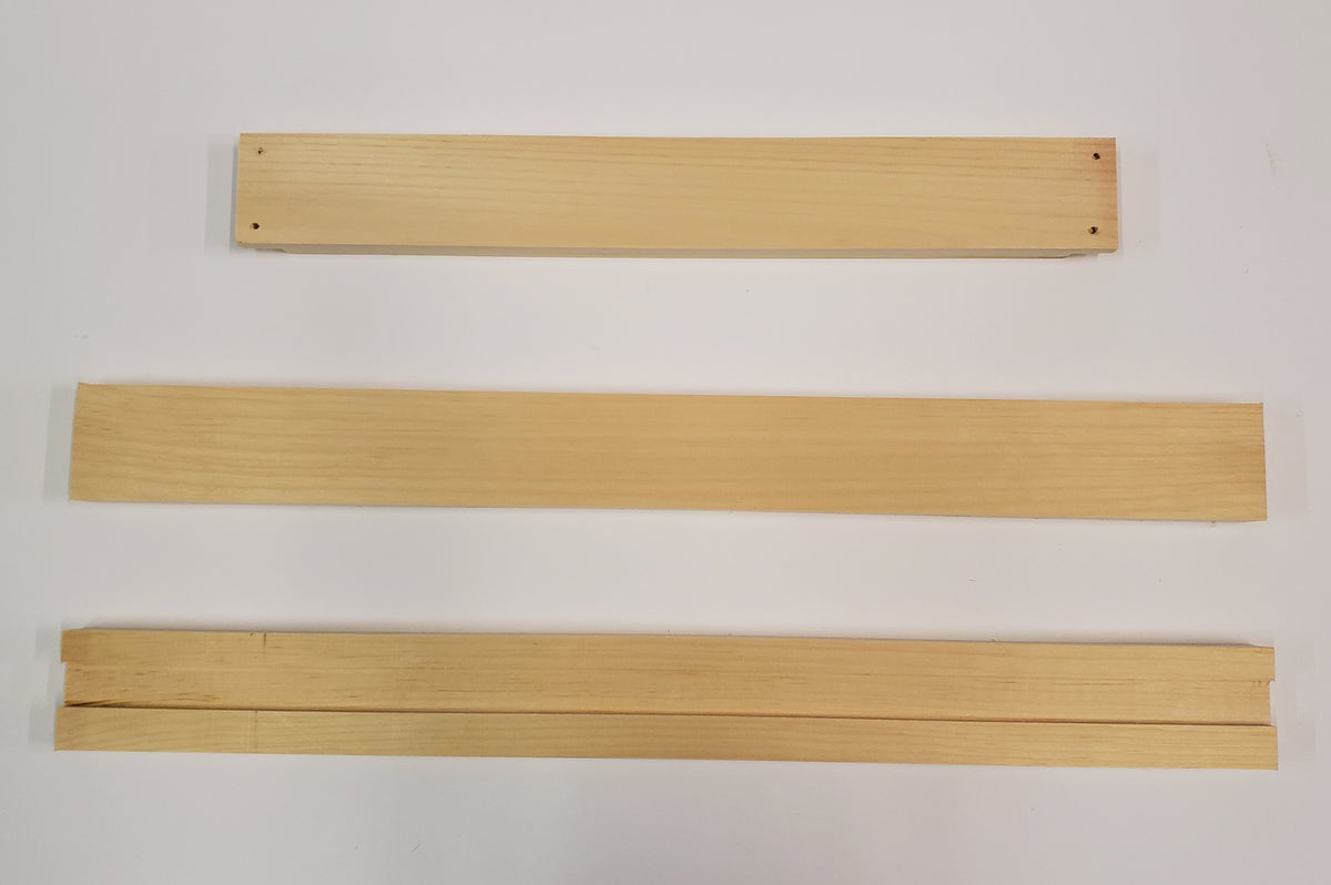 8 Frame Pine Bottom - Rails (3 Pc) - #W8195 – Miller Bee Supply